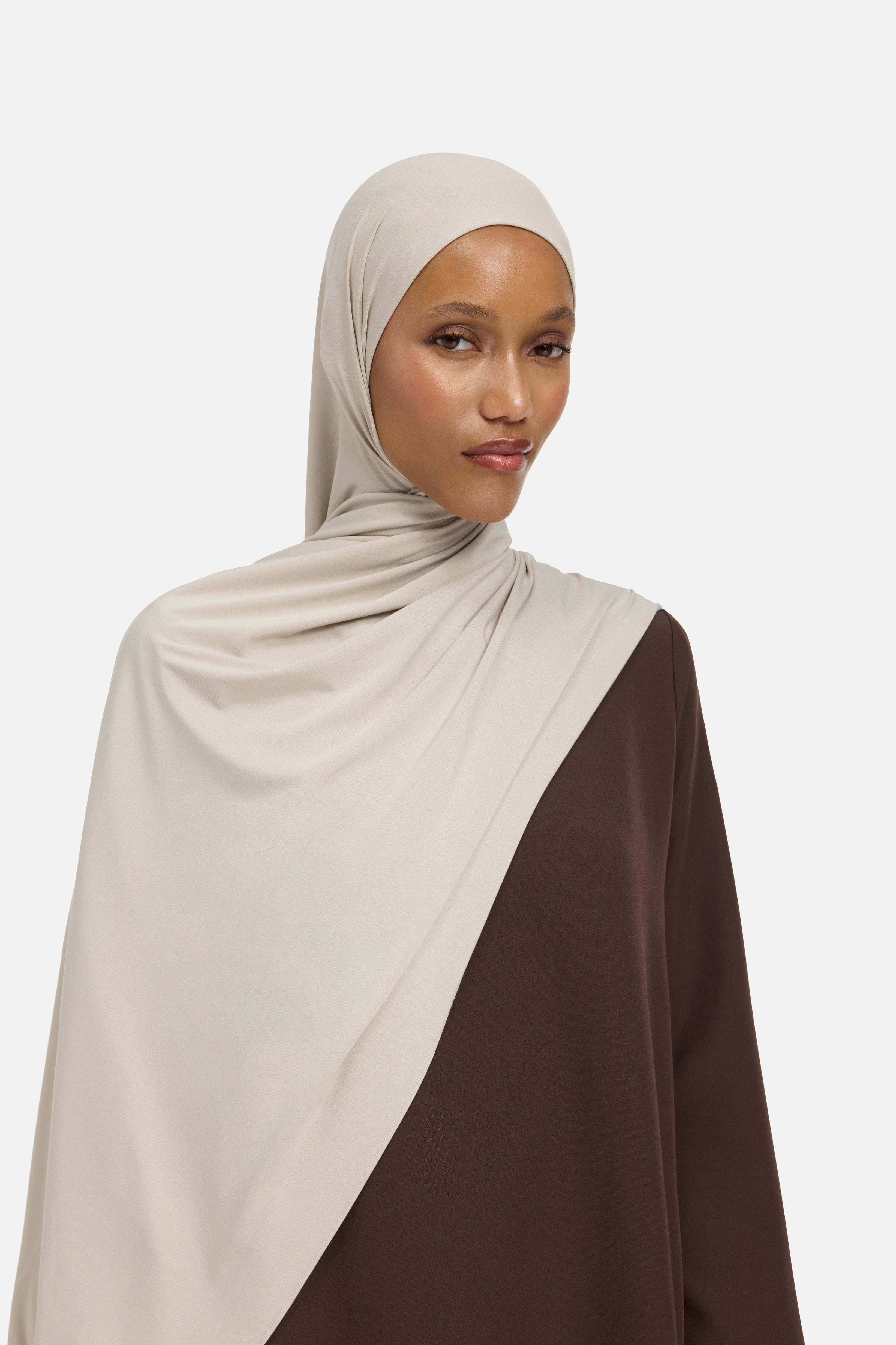 Bamboo Jersey Scarf | Dusty Bone | MERRACHI
